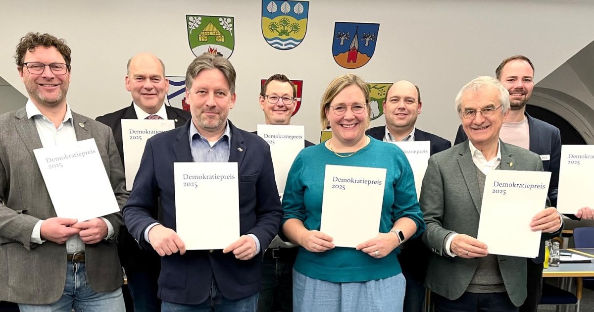Demokratiepreis Schleswig-Holstein 2025 für unsere Bürgermeister | Amt ...